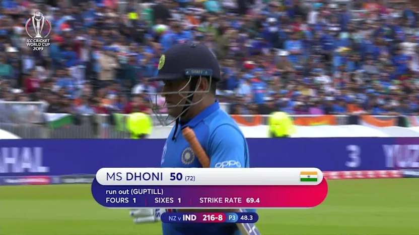 CWC 19:IND v NZ – Last 3 overs | ICC