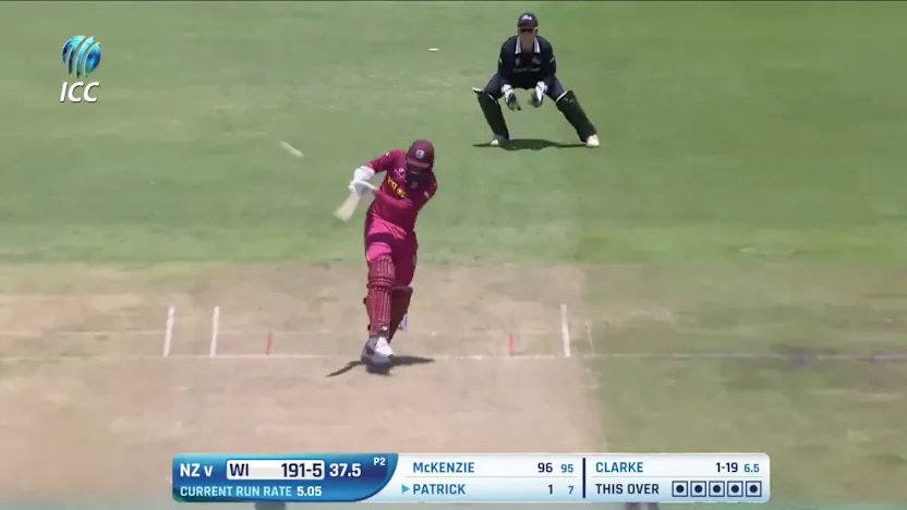 ICC U19 CWC: WI v NZ – Patrick holes out to deep square-leg | ICC