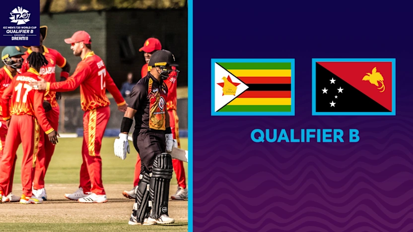 Match Highlights | ZIM v PNG | ICC Men’s T20WC Qualifier B | ICC