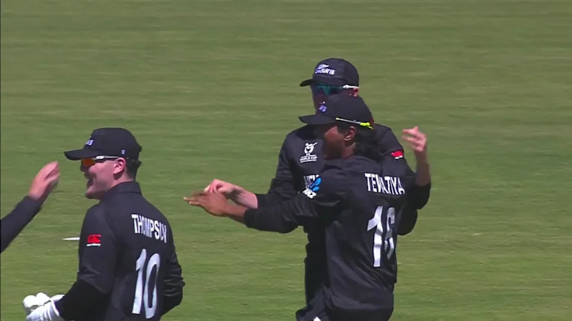 Mason Clarke with a Duck vs. Nepal | ICC Under-19 Cricket World Cup ...