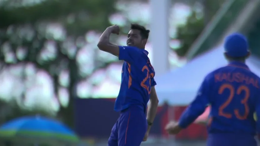 Breakthrough for Ravi Kumar | IND v BAN | ICC U19 Men’s CWC 2022 | ICC