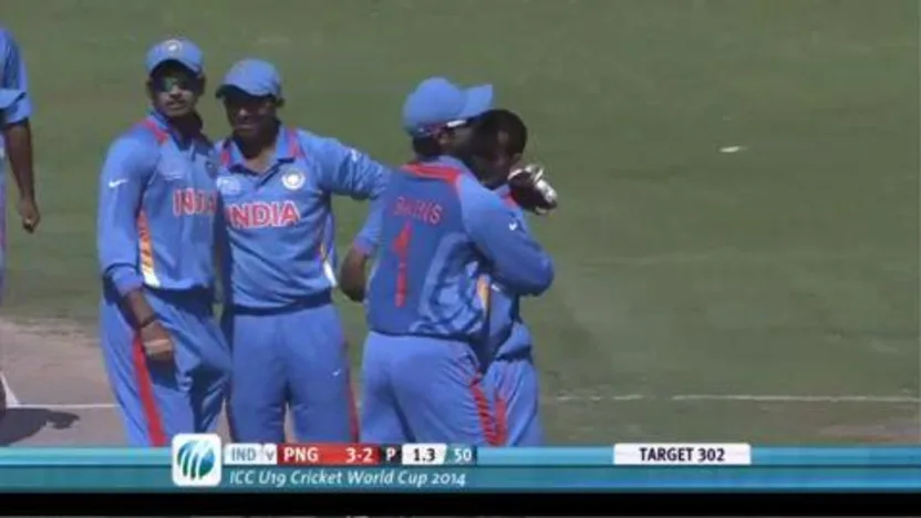 Monu Kumar, Best Performer, India v PNG, ICC U19 CWC 2014 | ICC