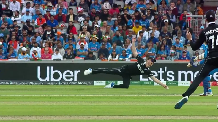 CWC19 SF: IND v NZ – Neesham takes a terrific catch to get rid of ...