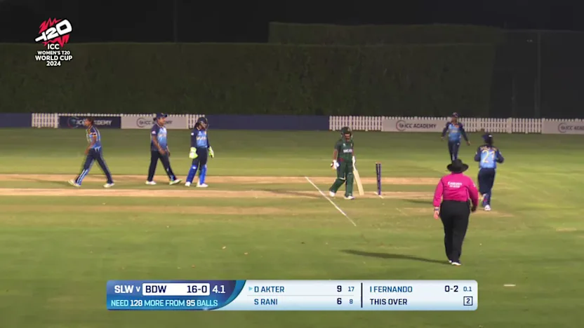Dilara Akter - Wicket - Sri Lanka Women vs Bangladesh Women | ICC Women ...