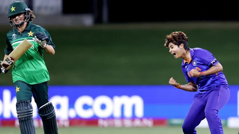 Wicket: Meghna Singh seals a big win for India | ICC Women's Cricket ...
