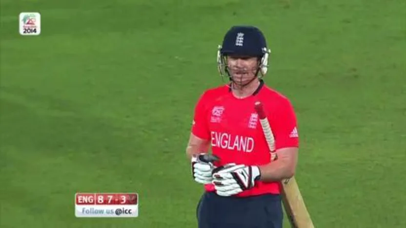 Warm-up: IND v ENG - Eoin Morgan Wicket | ICC