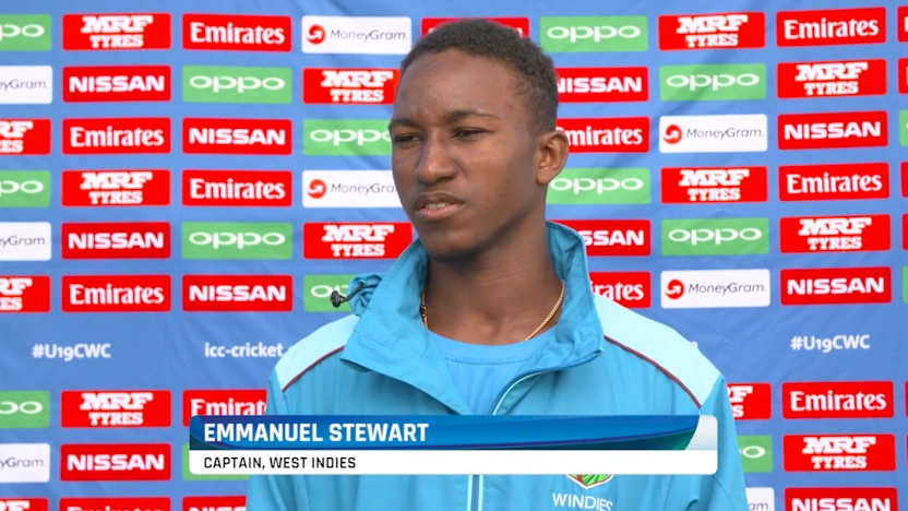 West Indies captain Emmanuel Stewart's thoughts before their U19CWC ...