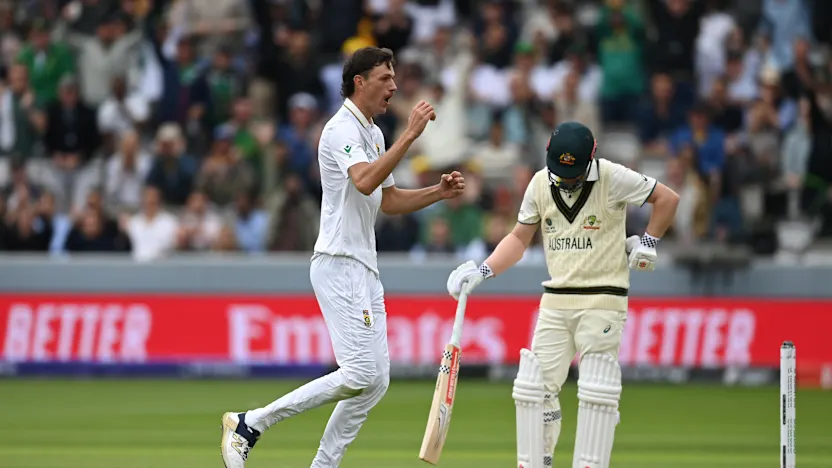 Marco Jansen gets the big wicket of Travis Head | WTC25 Final | ICC ...