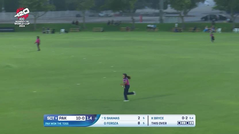 Sadaf Shamas - Wicket - Pakistan Women vs Scotland Women | ICC Women's ...