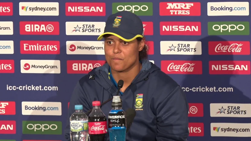 03 March - Sydney - South Africa player Chloe Tryon post-match press ...