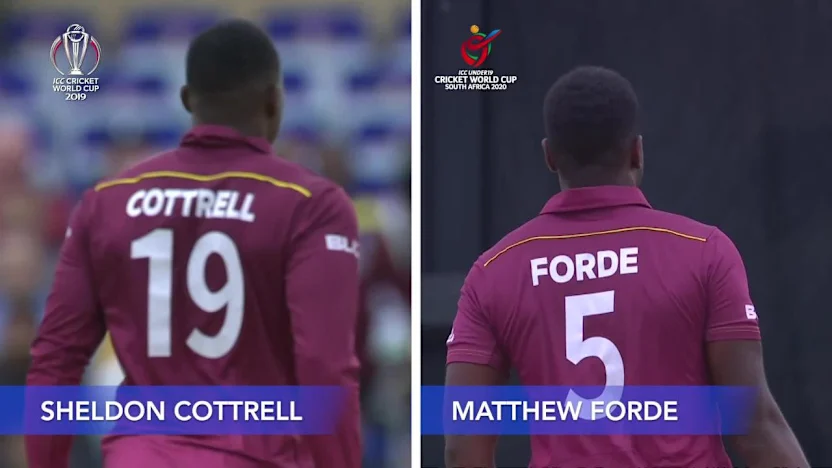 ICC U19 CWC: AUS v WI – Matthew Forde mimics Sheldon Cottrell salute | ICC