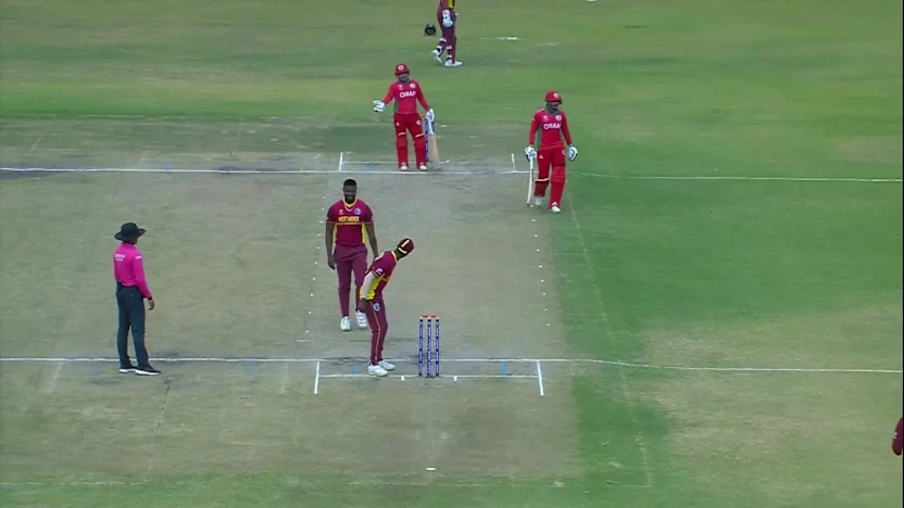 Shoaib Khan - Wicket - West Indies vs Oman | ICC Cricket World Cup ...