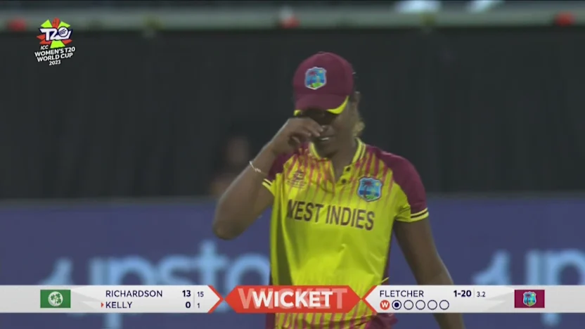 Wicket-Arlene-Kelly-West-Indies-Women v Ireland ICC T20WC 2023 | ICC ...
