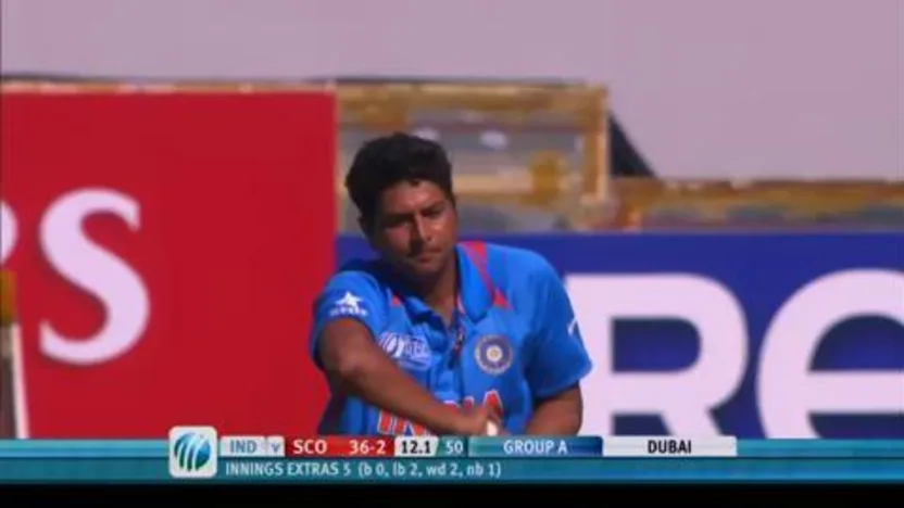 Scotland's Andrew Umeed v India, ICC U19 CWC2014 | ICC