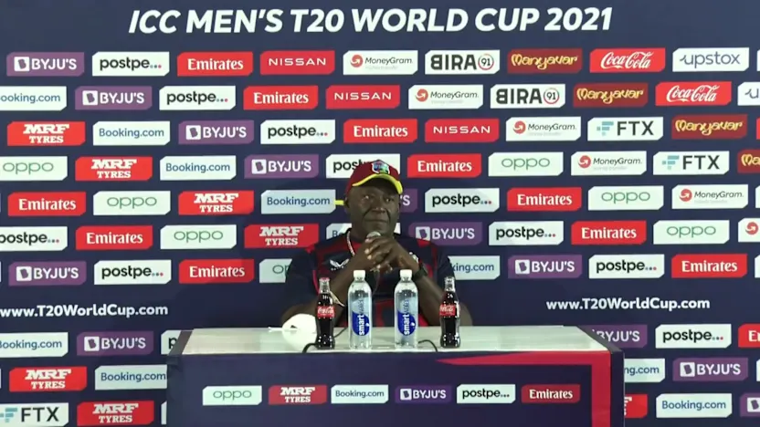 25 October - Abu Dhabi - West Indies Coach Roddy Estwick pre-match ...