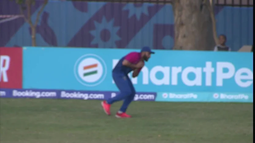 Shayan Jahangir - Wicket - USA vs UAE | ICC Cricket World Cup ...