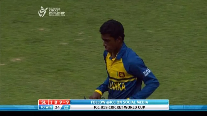 Nimesh Wicket – PAK v SL | ICC
