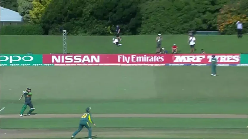 Saad Khan is dismissed after a slow 26 against South Africa | ICC Under ...