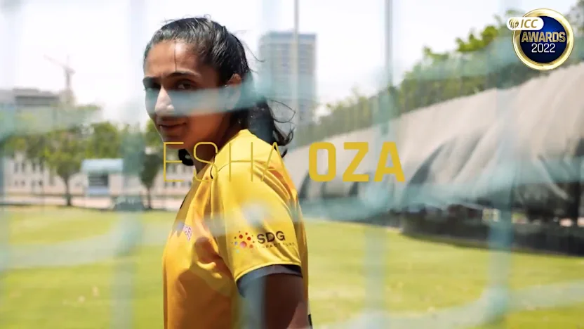 Esha Oza | ICC Women's Associate Cricketer of the Year 2022 | ICC