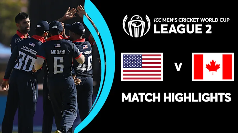 USA v Canada | Match Highlights | ICC Men's CWC League 2 2023-27 | ICC ...