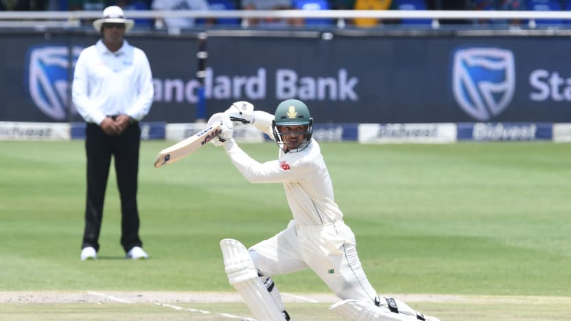 De Kock "pumped up" after fourth Test hundred