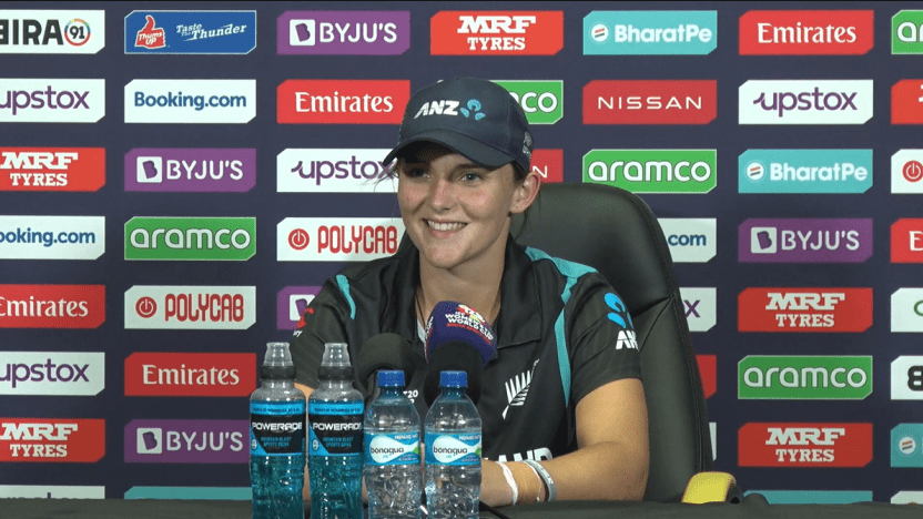 19 February - Paarl - New Zealand player Amelia Kerr post-match press ...