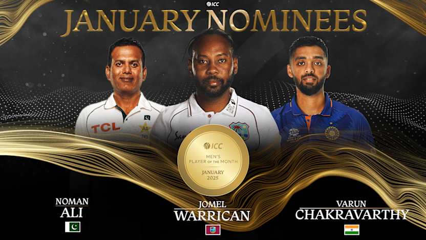 ICC Men’s Player of the Month Nominees for January 2025 announced