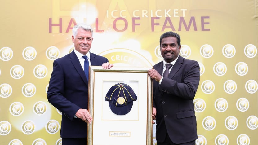 Muralidaran formally inducted into ICC Cricket Hall of Fame