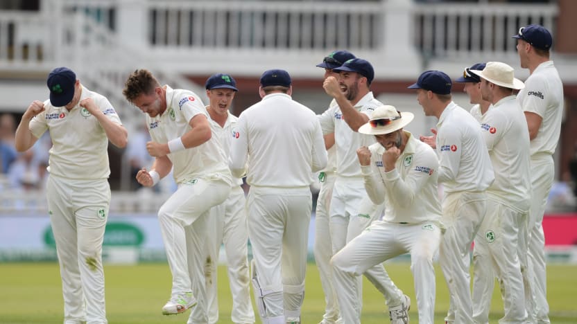 Ireland fight back after Leach hits 92