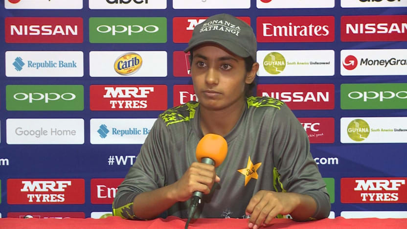 13 November - Guyana - Pakistan player Nashra Sandhu post-match press ...