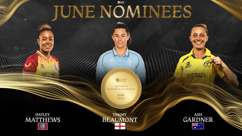 ICC Player of the Month Nominees for June Revealed