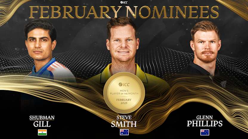 ICC reveals Player Of The Month nominees for February