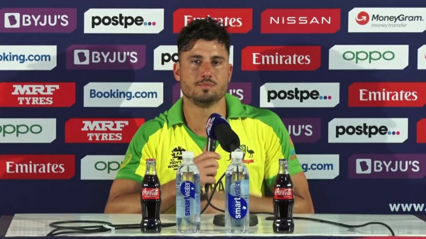 23 October - Abu Dhabi - Australia's Marcus Stoinis post-match press ...