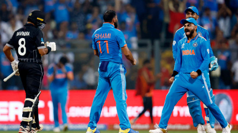 India reach Cricket World Cup final as Kohli, Shami and Iyer star