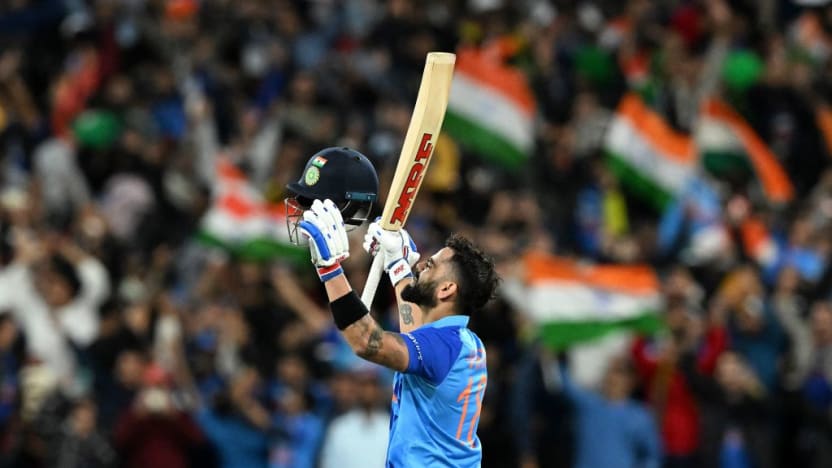 Kohlis Iconic Shot In Mcg 2022 Knock Voted As Fancraze Greatest Moment