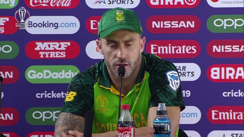 28 June - Chester-le-Street - South Africa Captain Faf du Plessis post ...