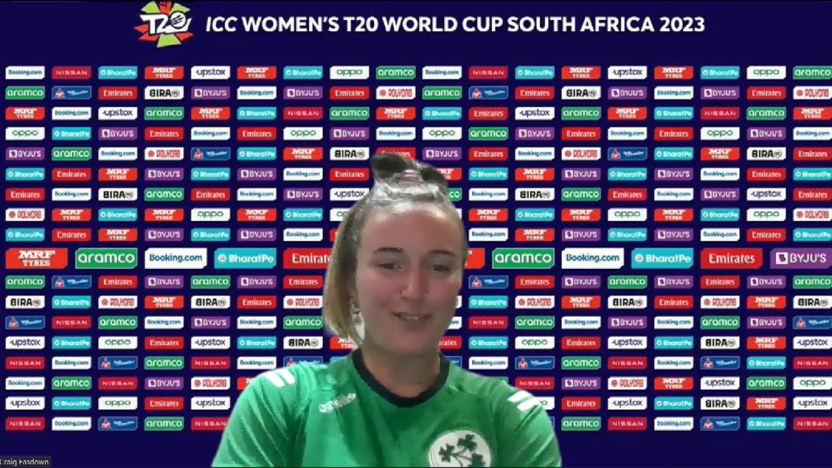 16 February - Cape Town - Ireland player Leah Paul pre-match press ...