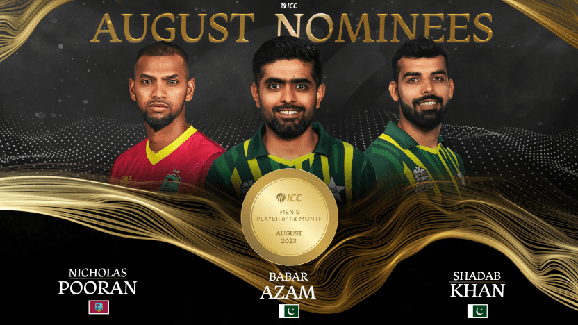 ICC Men's Player of the Month nominees for August 2023 revealed