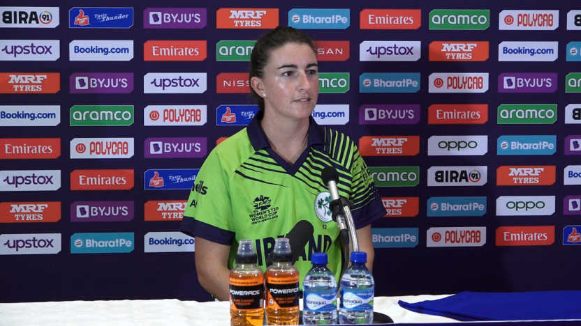 15 February - Cape Town - Ireland player Arlene Kelly post-match press ...