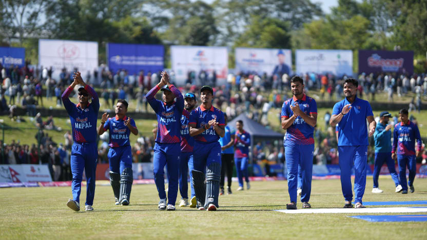 Hosts make winning start at T20 World Cup Asia Qualifier in Nepal