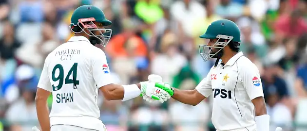 Shan Masood sizzles with century as Pakistan look to turn it around in ...