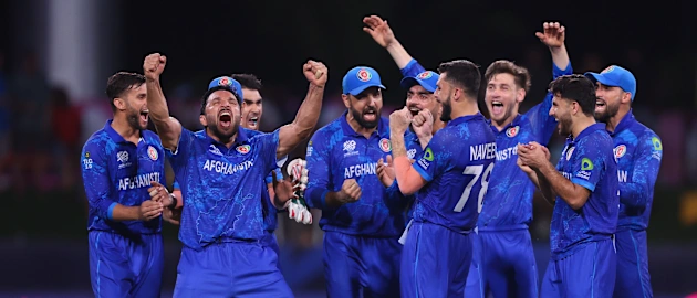 Scenes. Afghanistan seals first-ever win over Australia with ...
