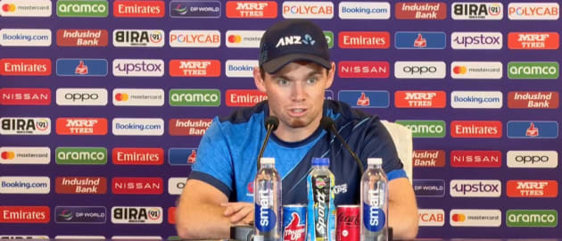 27 October - Dharamsala - New Zealand Captain Tom Latham pre-match ...