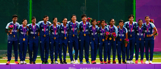 India clinch their first-ever Gold medal in cricket at the Asian Games