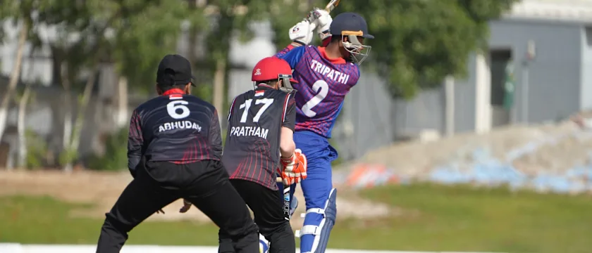 UAE and Nepal score emphatic victories while Hong Kong pull of a nail ...