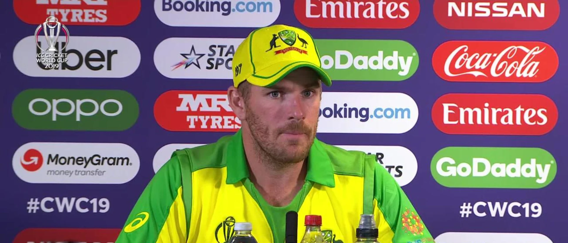 11 July - Birmingham - Australia Captain Aaron Finch post-match press ...