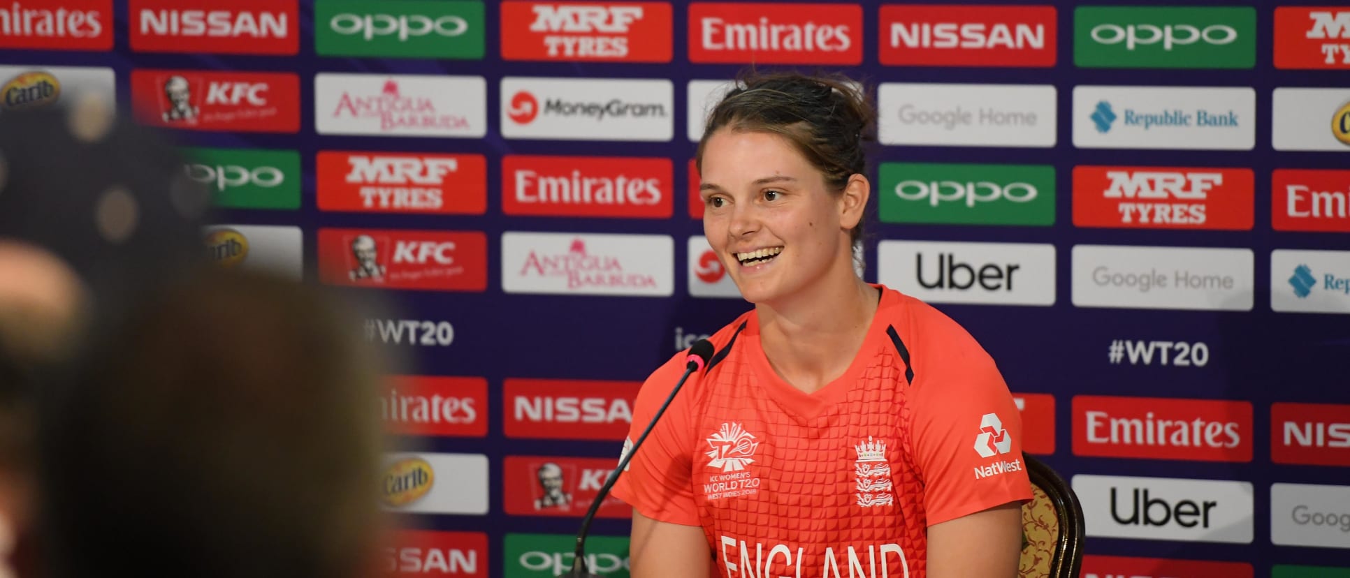 22 November - Antigua - England player Amy Jones post-match press ...