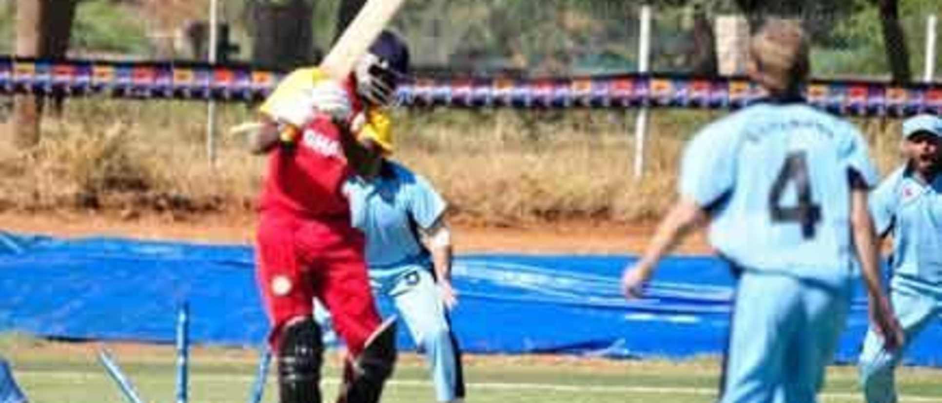 Trevor Langa and Patrick Matautaava bat Vanuatu to victory over Germany