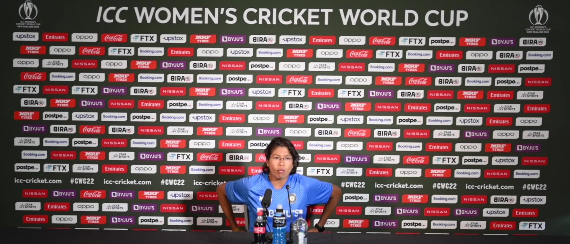 9 March - Hamilton - India player Jhulan Goswami pre-match press conference