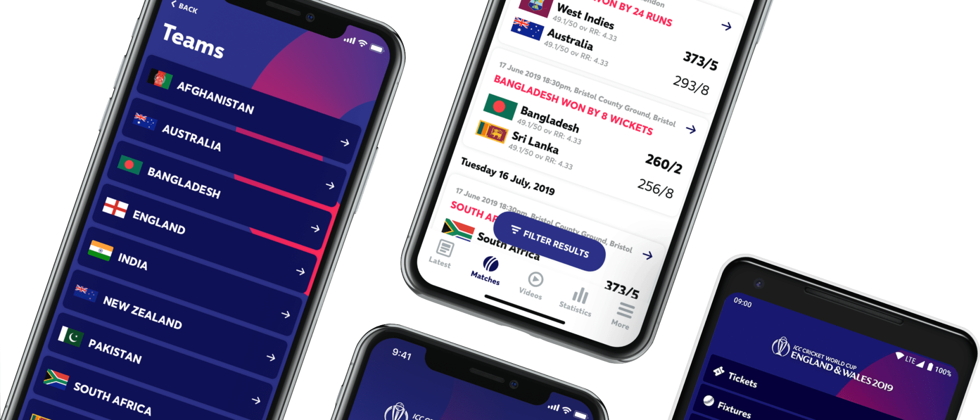 Download the official CWC19 app